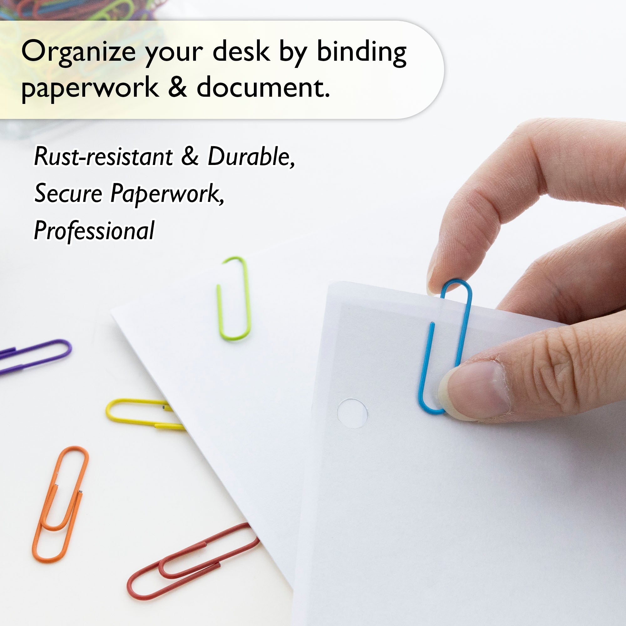 BAZIC No.1 Regular (33mm) Color Paper Clips (200/Pack) – BAZIC Products