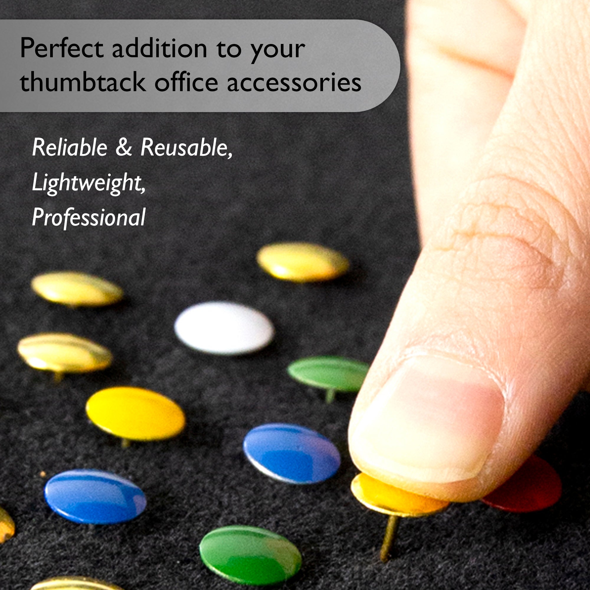 BAZIC Assorted Color Thumb Tack (150/Pack) – BAZIC Products