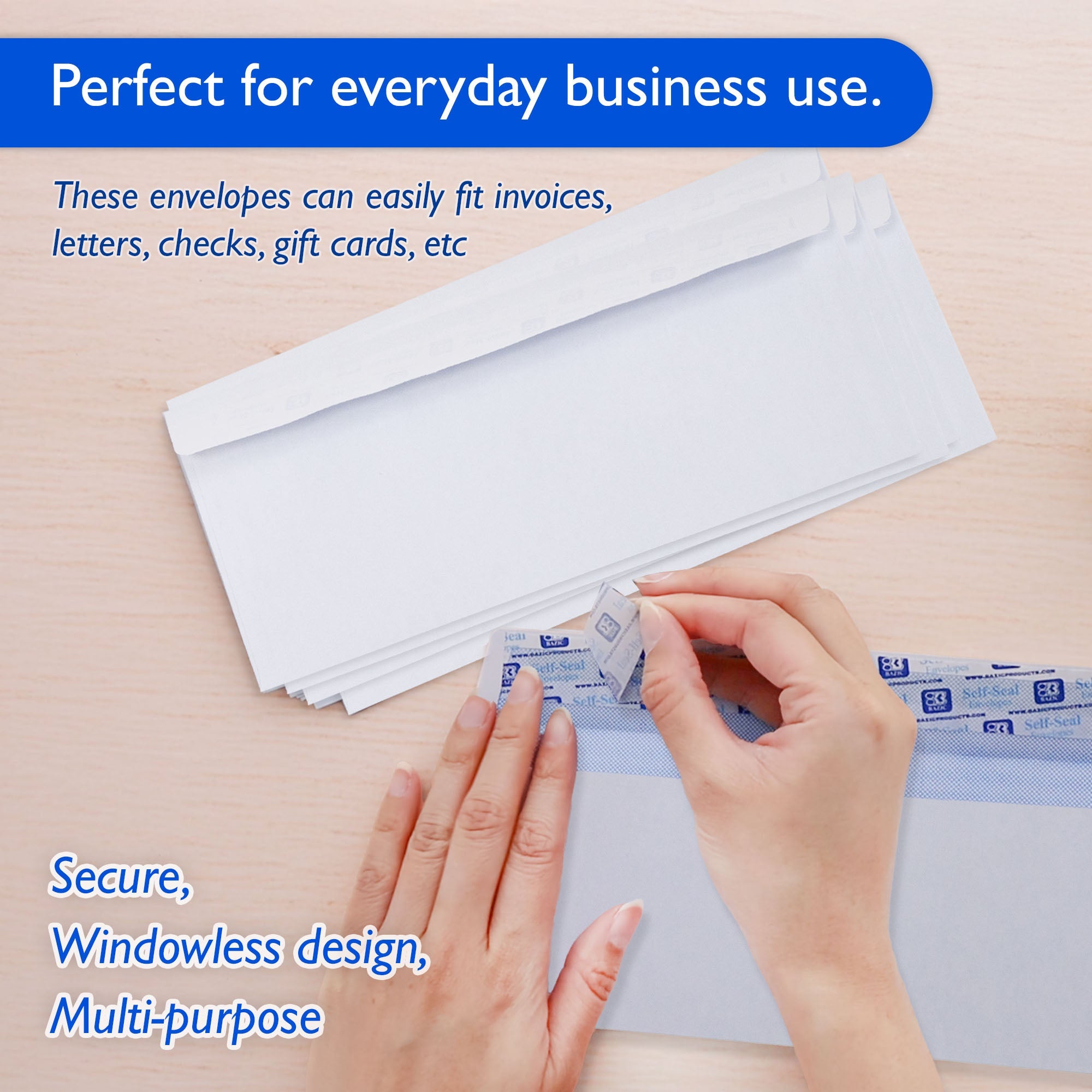 BAZIC #10 Self-Seal Security Envelopes (40/Pack) – BAZIC Products